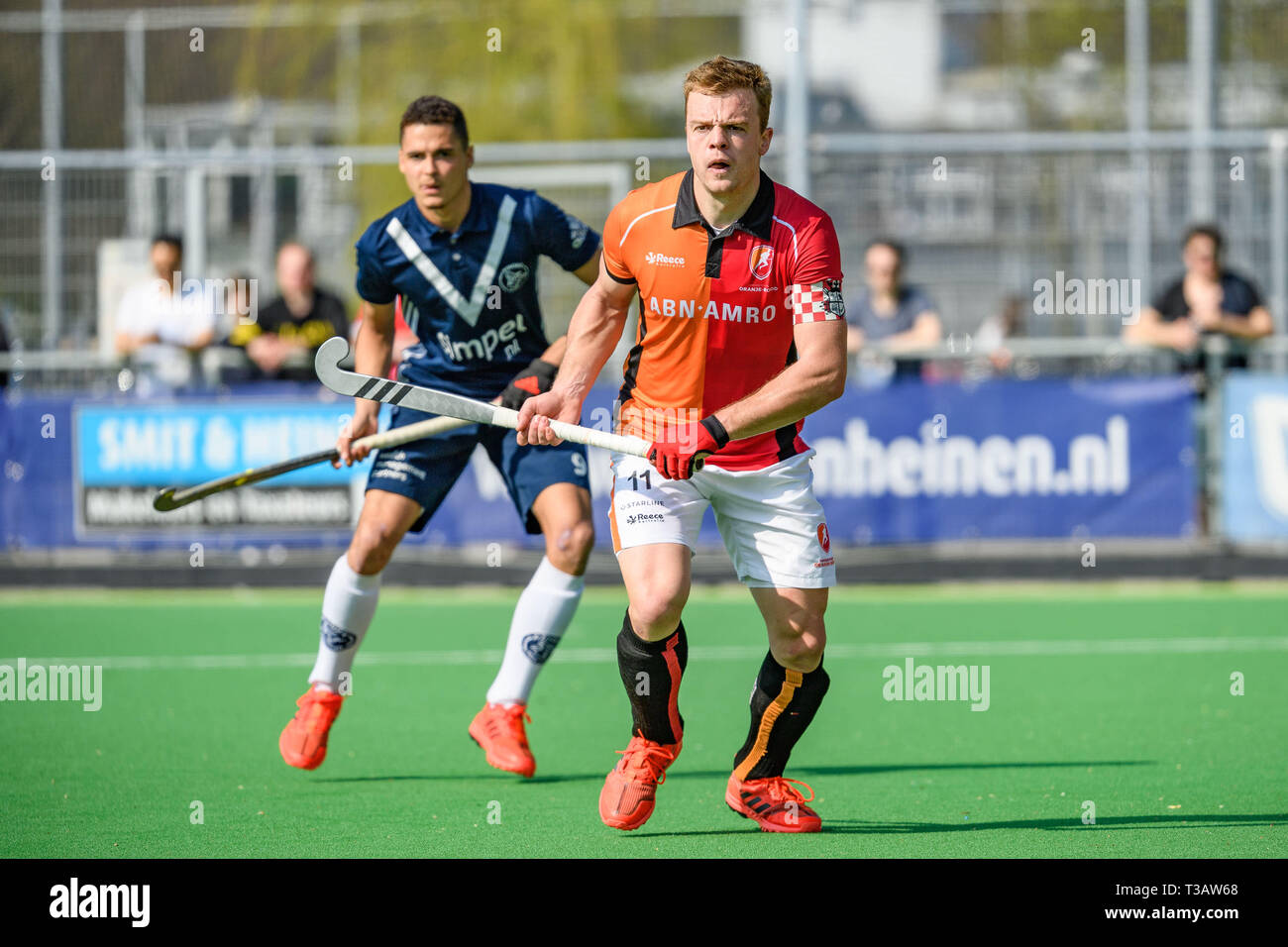 AMSTERDAM, 07-04-2019, Hoofdklasse Hockey Heren Seizoen 2018-2019 ...