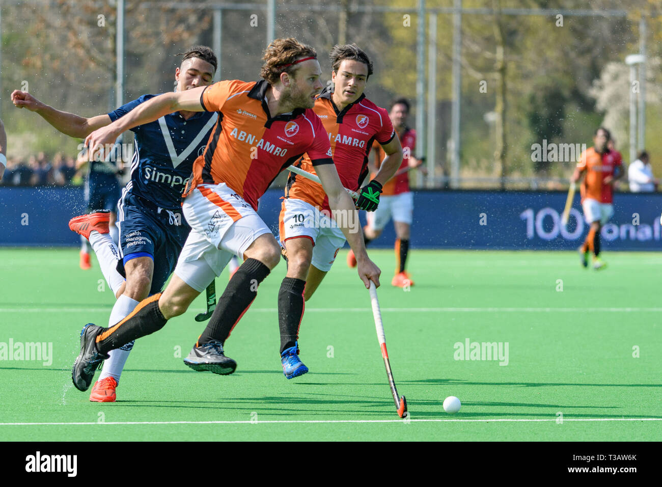 AMSTERDAM, 07-04-2019, Hoofdklasse Hockey Heren Seizoen 2018-2019 ...