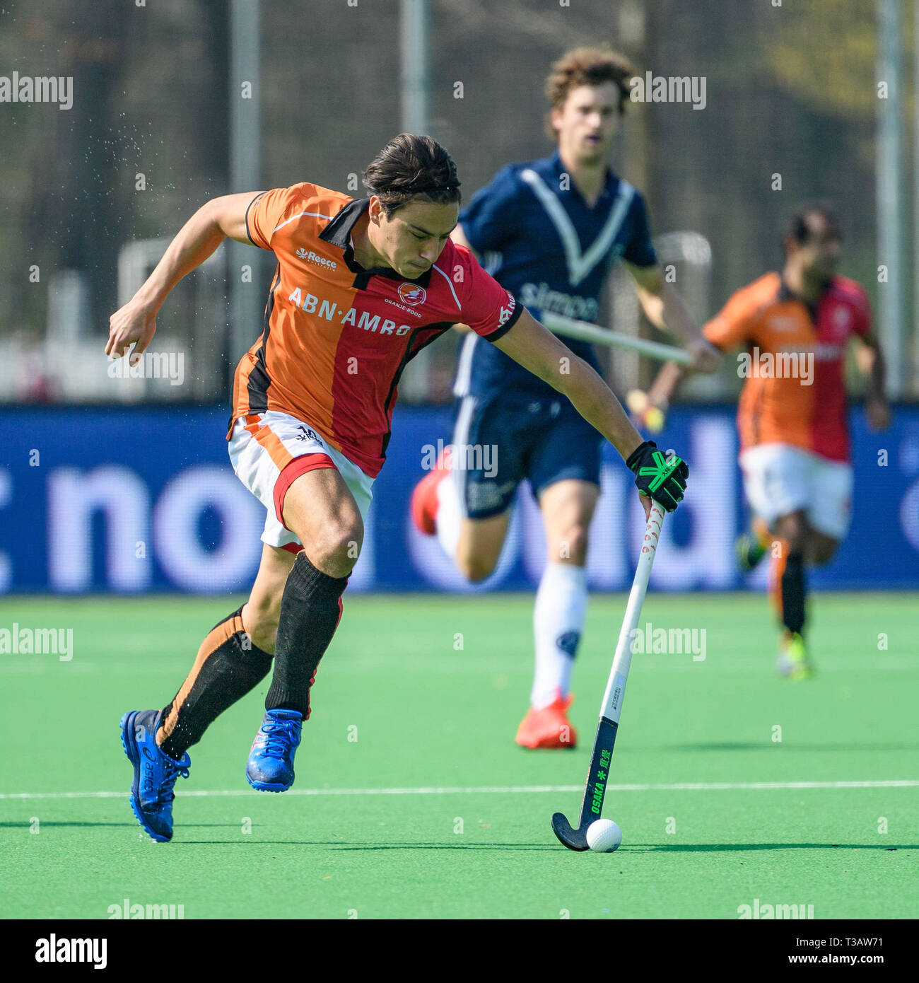 AMSTERDAM, 07-04-2019, Hoofdklasse Hockey Heren Seizoen 2018-2019 ...