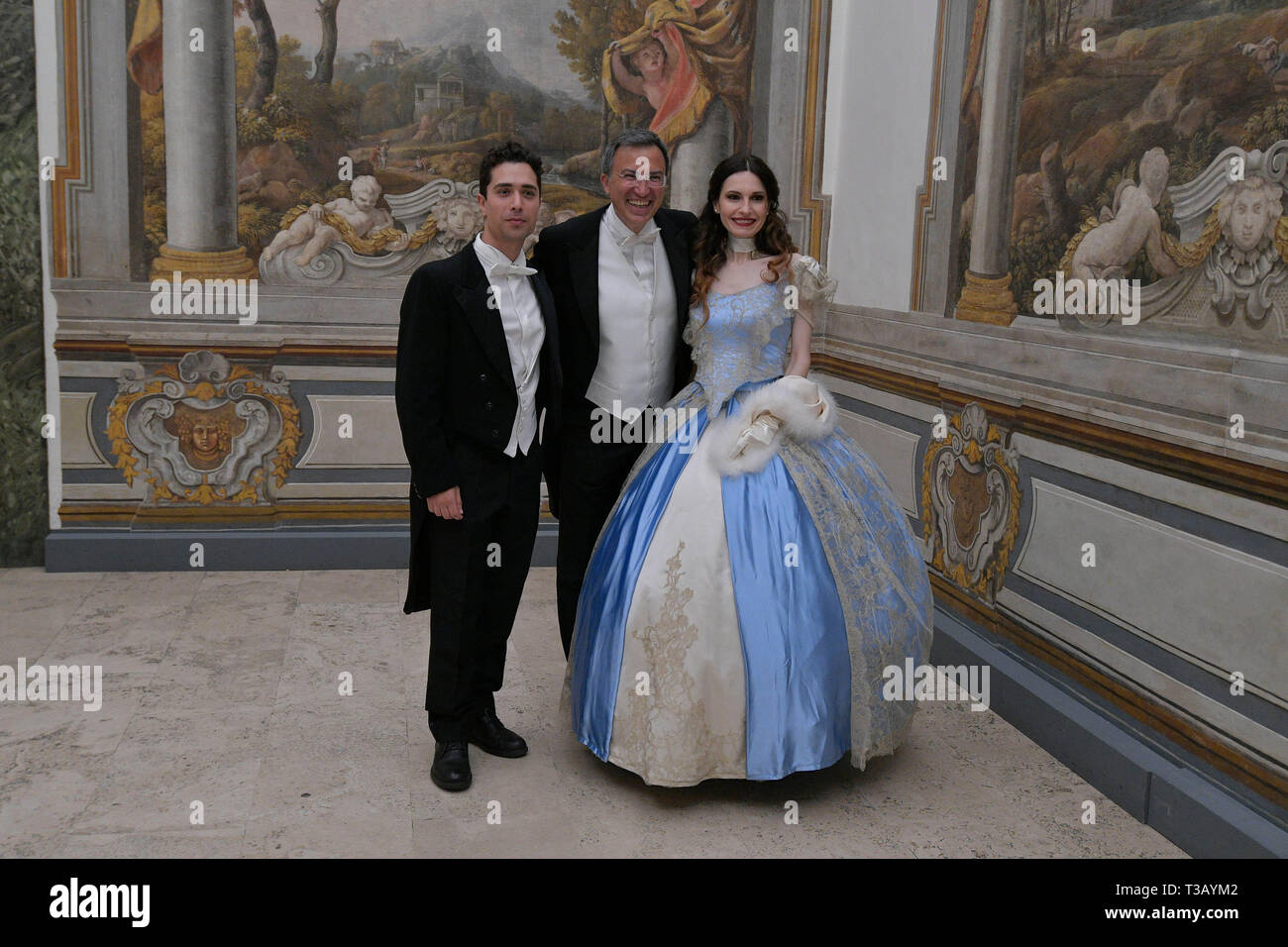 Rome, spring ball photo: from left, Luca Avallone, Nino Graziano Luca ...