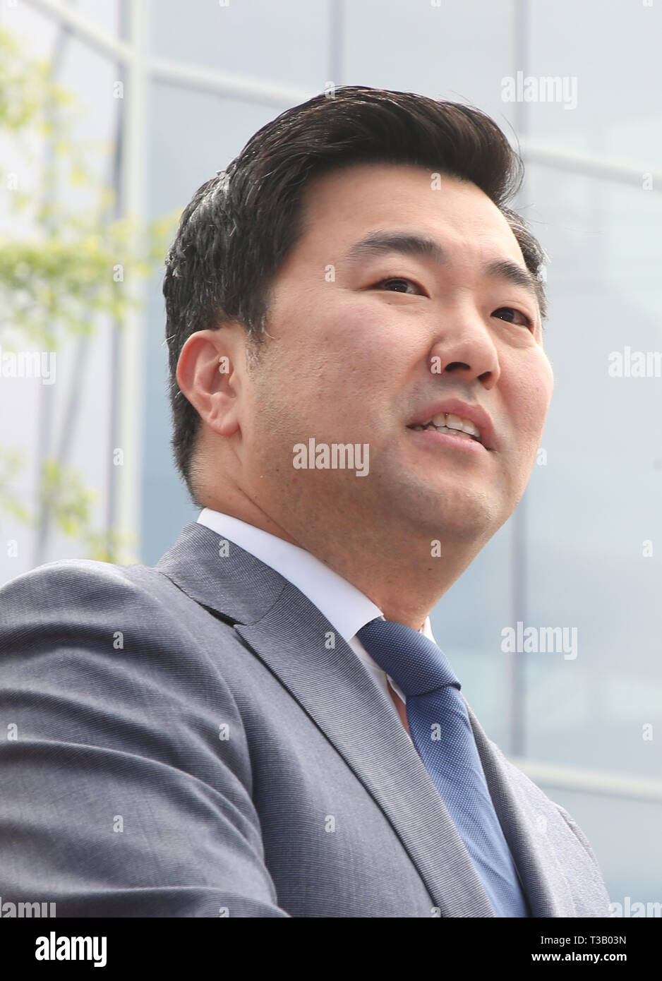 Los Angeles, Ca, USA. 7th Apr, 2019. David Ryu, at Grand Opening Of The ...