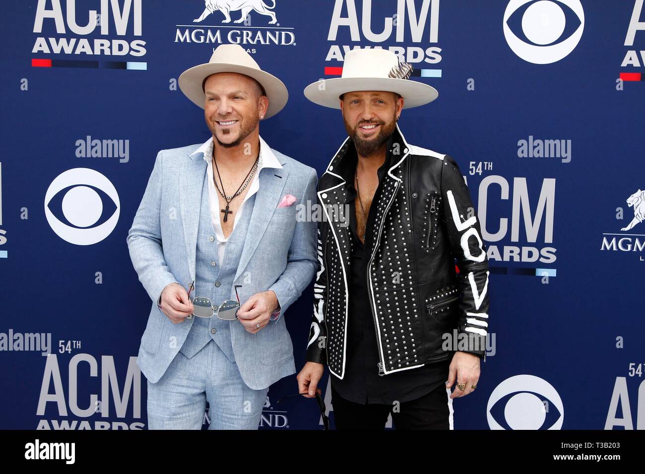 Las Vegas, NV, USA. 7th Apr, 2019. Chris Lucas, Preston Brust of LOCASH ...