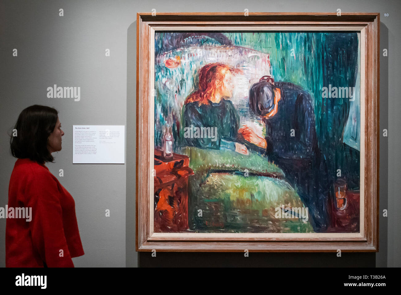 London, UK. 8th Apr 2019. The Sick Child, 1907 - Edvard Munch: love and ...