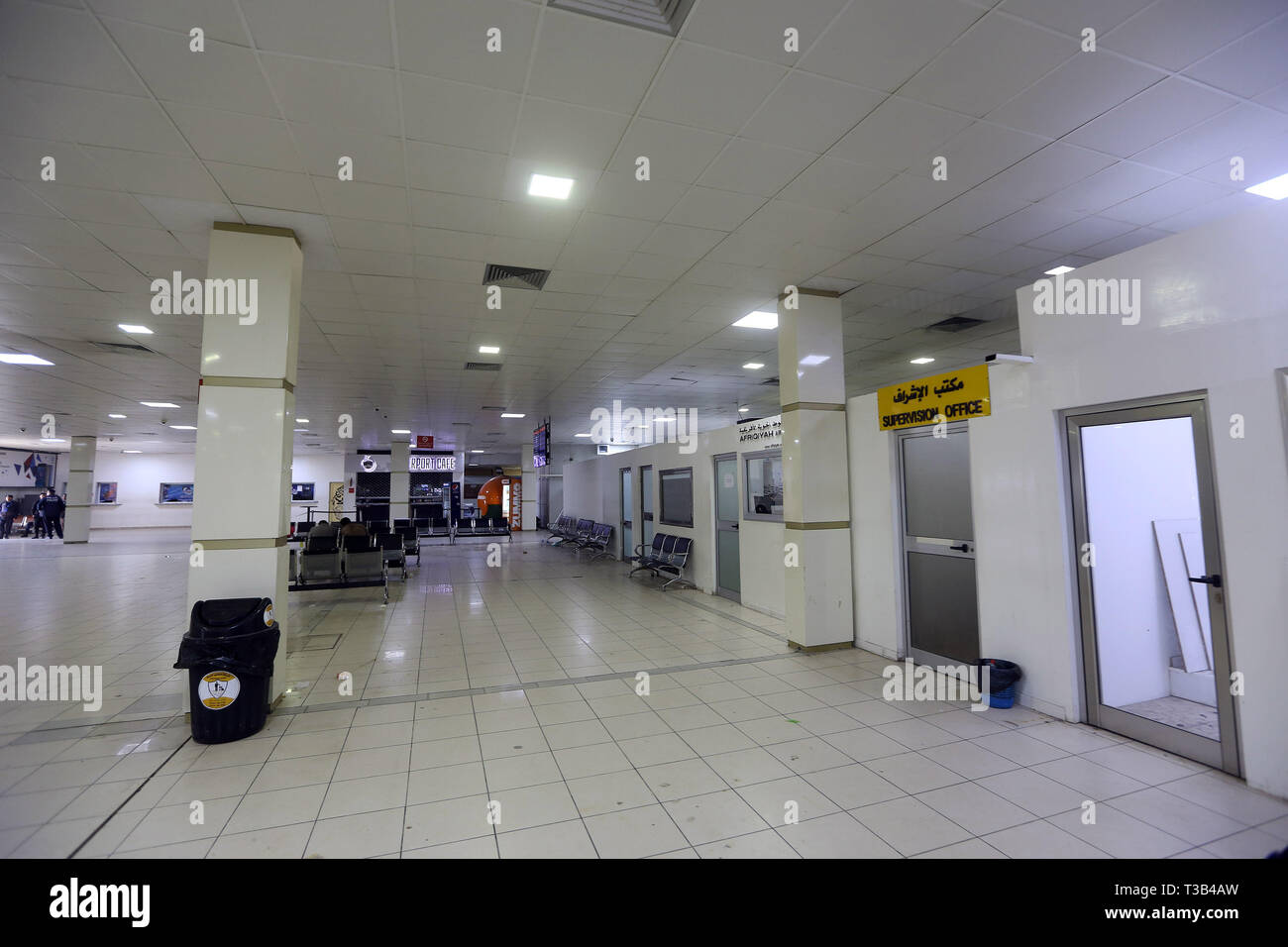 Tripoli, Libya. 08th Apr, 2019. A general view of the empty halls of ...