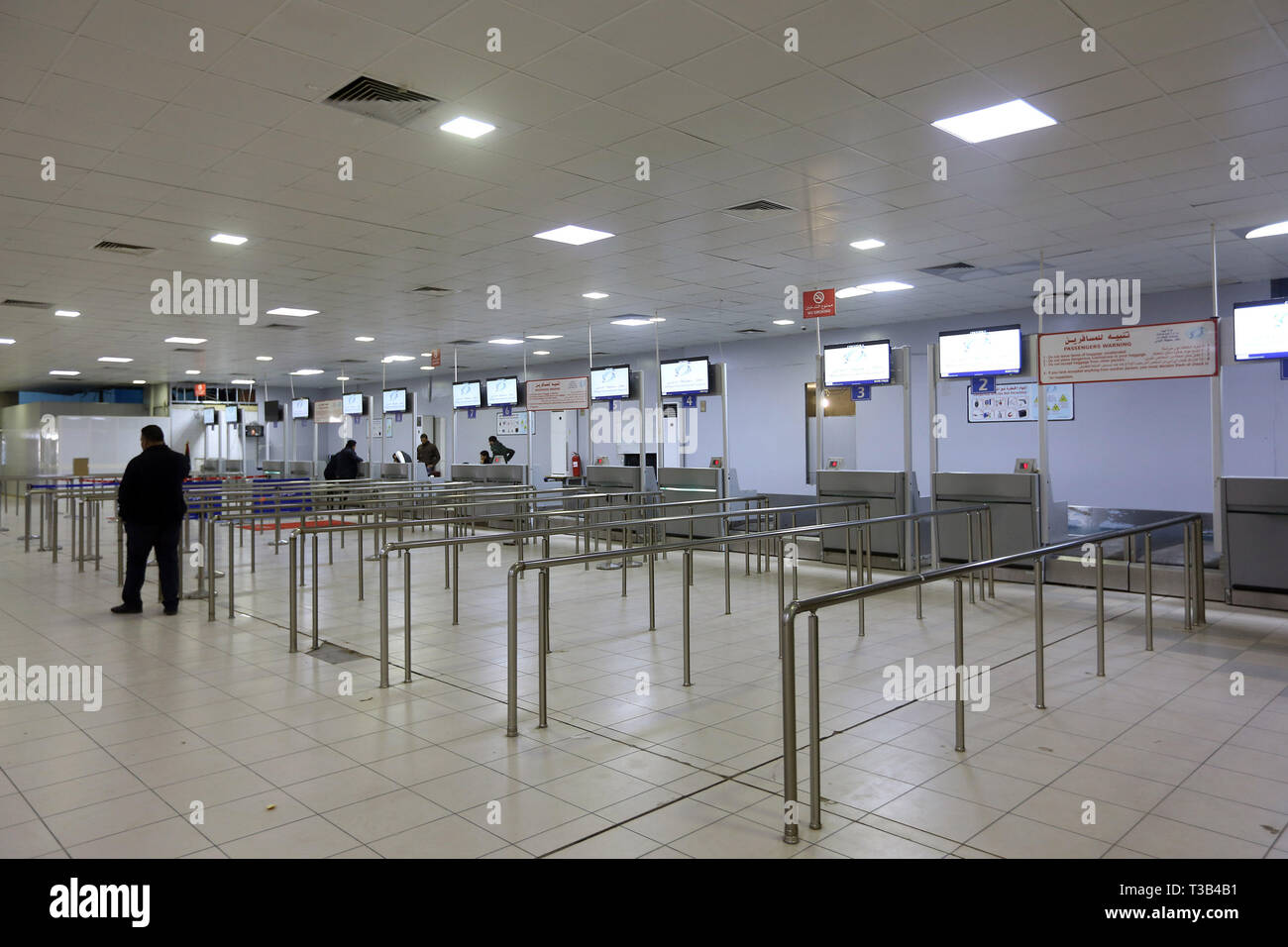 Tripoli, Libya. 08th Apr, 2019. A general view of the empty halls of ...