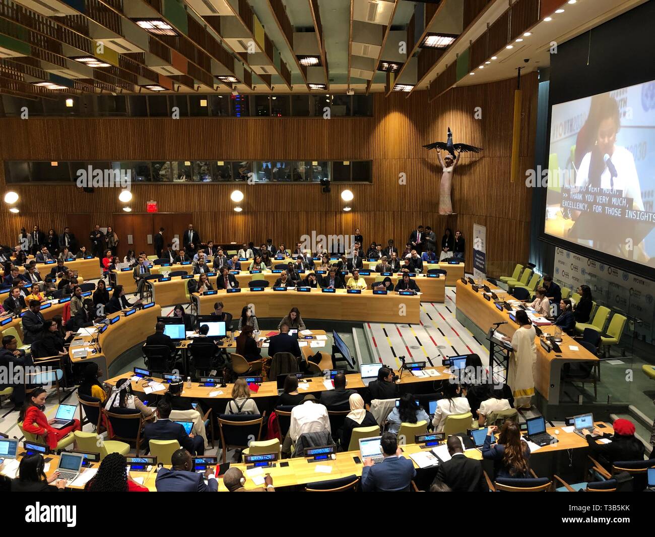 United Nations. 8th Apr, 2019. Photo taken on April 8, 2019 shows the ...