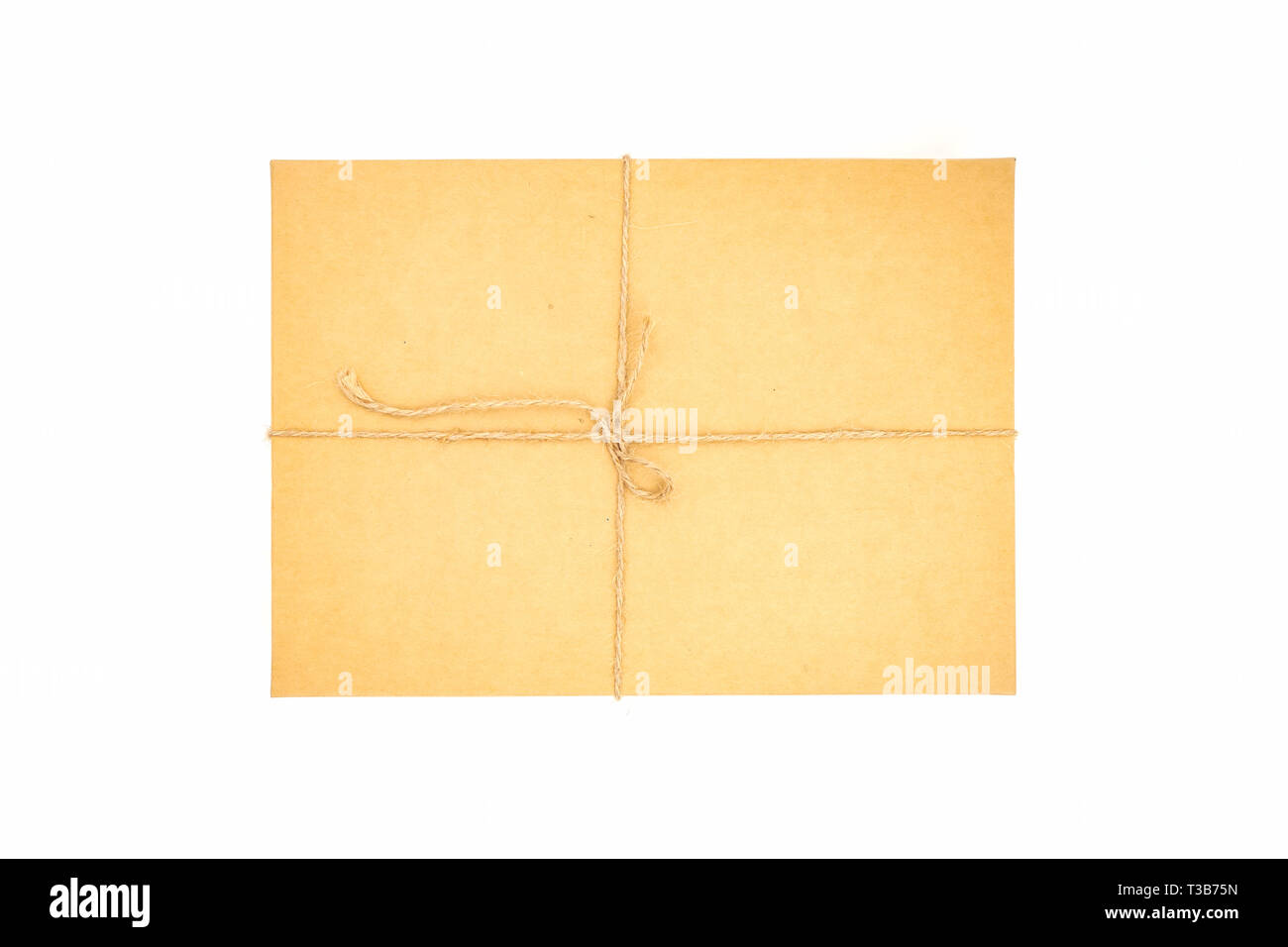 Cardboard wrapped brown paper tied Cut Out Stock Images & Pictures - Alamy