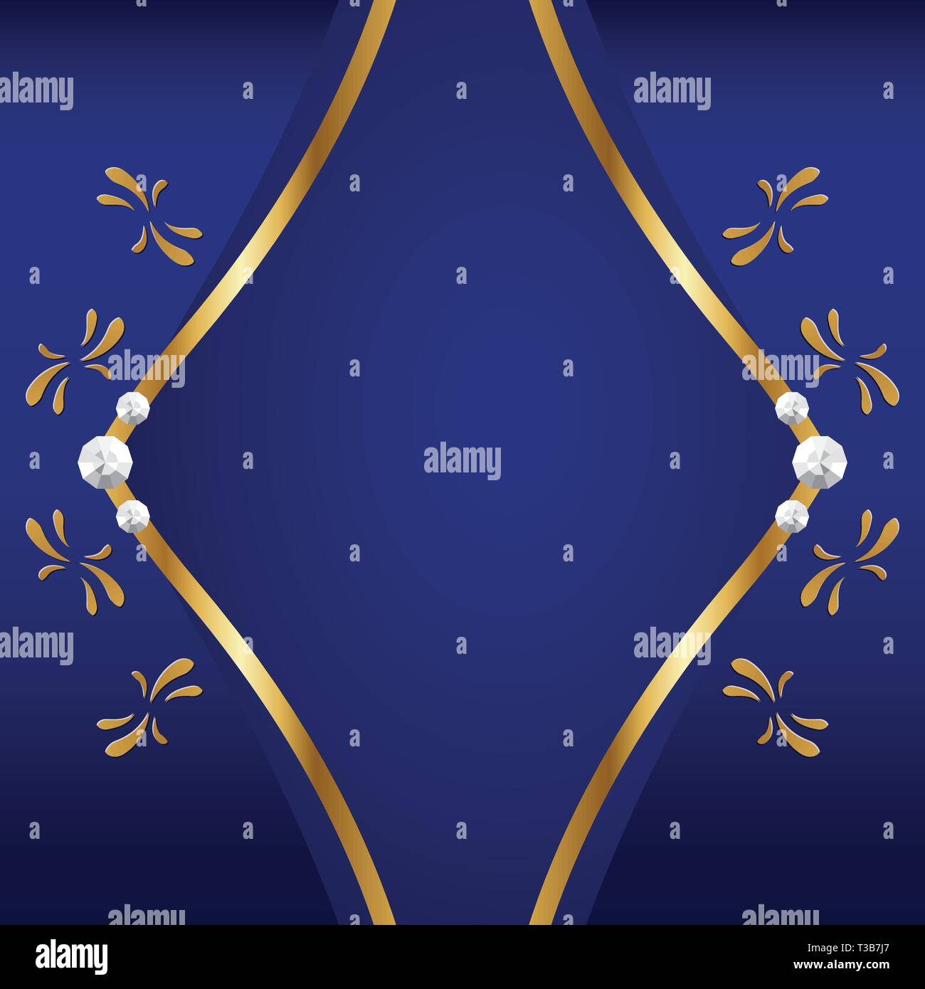 Abstract blue background in premium indian style. Template design for ...