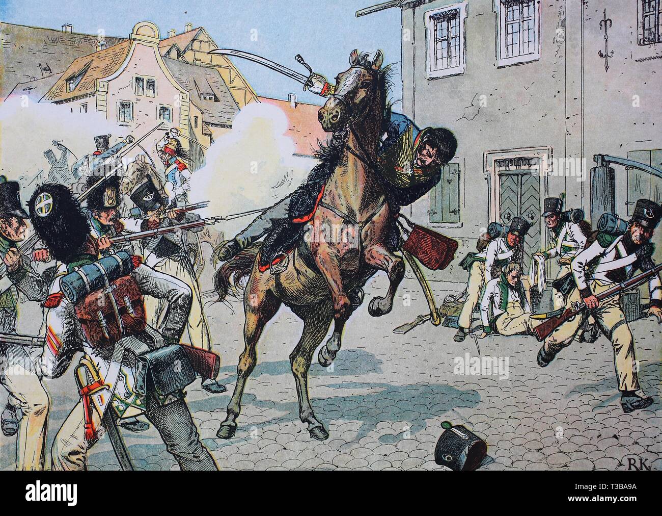 Battle of Stralsund on 31 May 1809, War of the Fifth Coalition ...