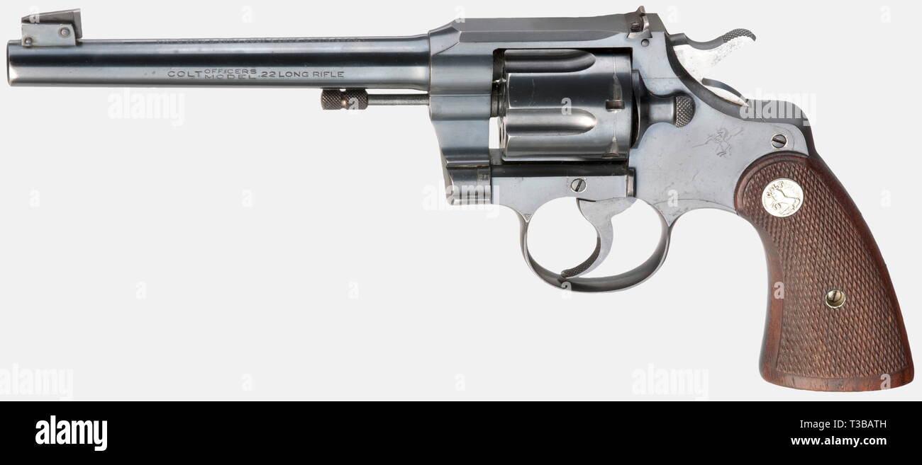 Colt Officer's Model Target, caliber .22, manufactured 1943, Editorial ...