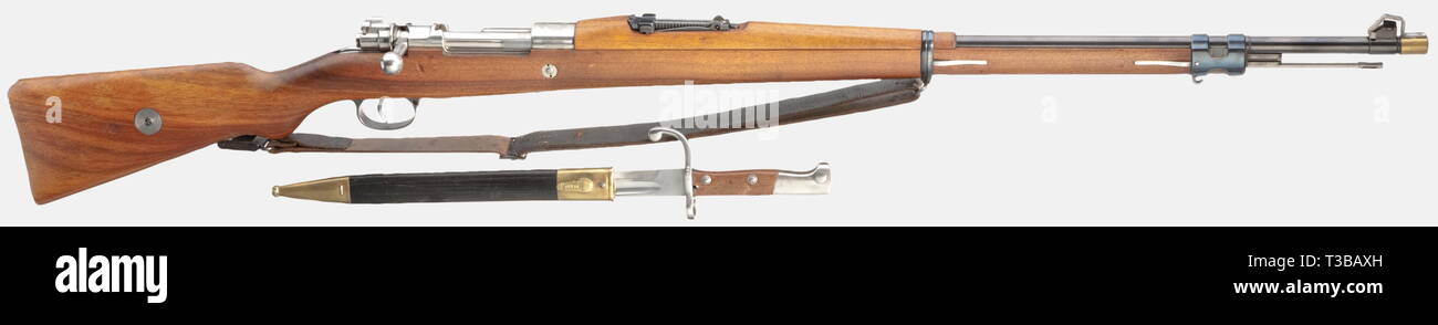 SERVICE WEAPONS, BRAZIL, rifle model 1908 with bayonet, calibre 7 x 57 ...