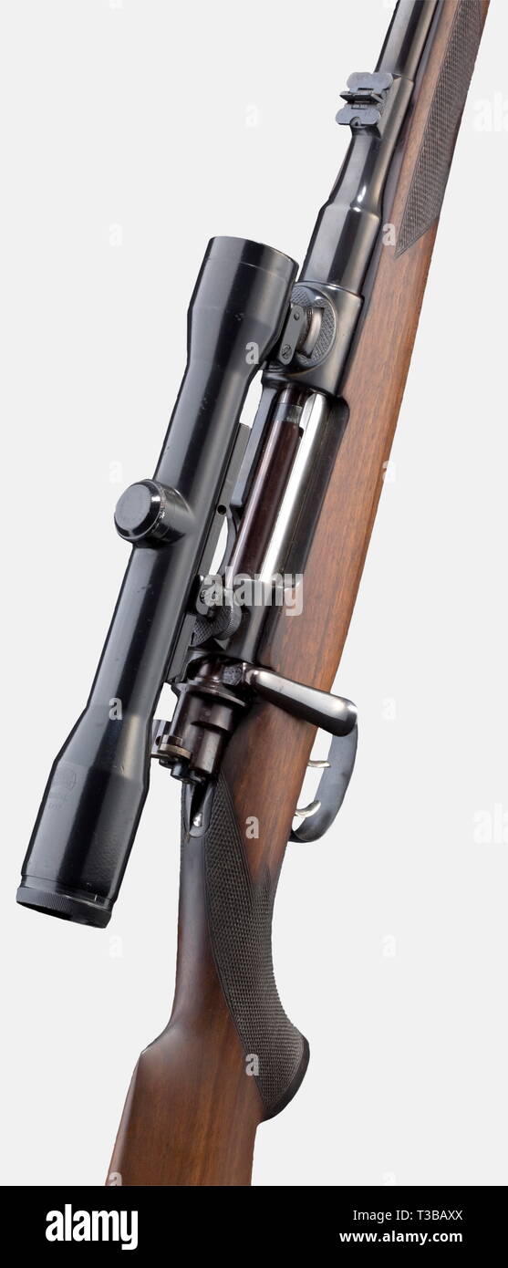 LONG ARMS, MODERN HUNTING WEAPONS, repeating full stock rifle Mauser ...