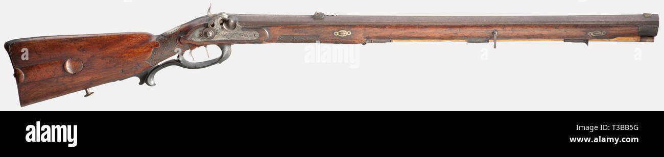 Civil long arms, flintlock and caplock, caplock rifle, Moritz, Zella ...