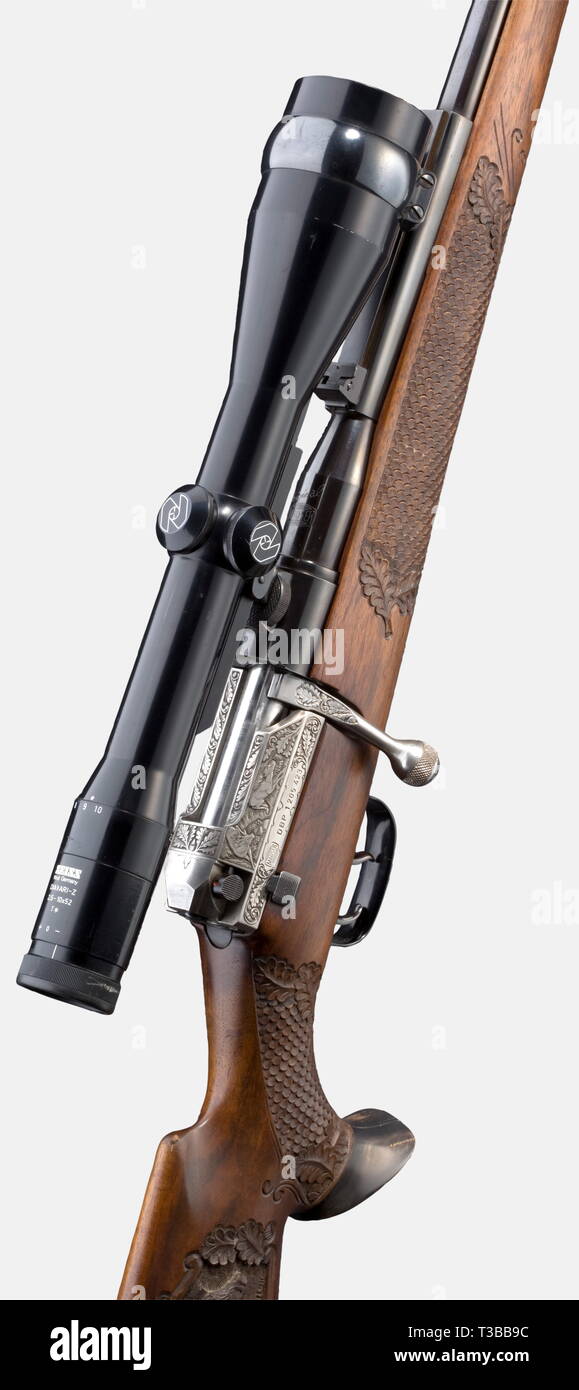LONG ARMS, MODERN HUNTING WEAPONS, repeating full stock rifle Mauser ...