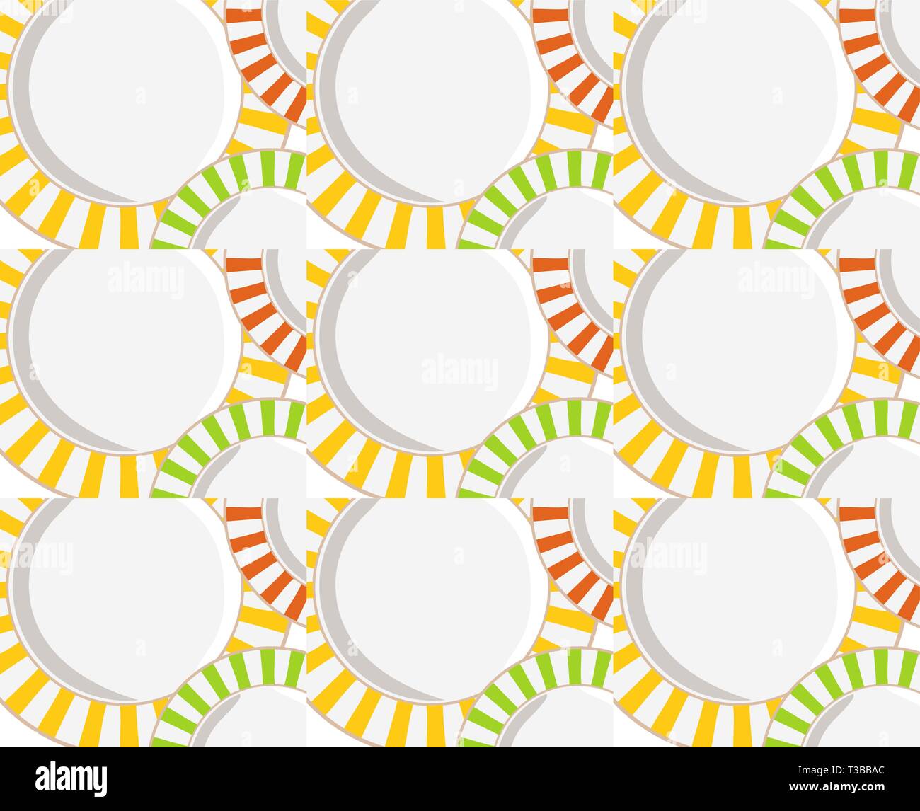 Abstract background pattern with pink and blue plates. Baby motifs ...