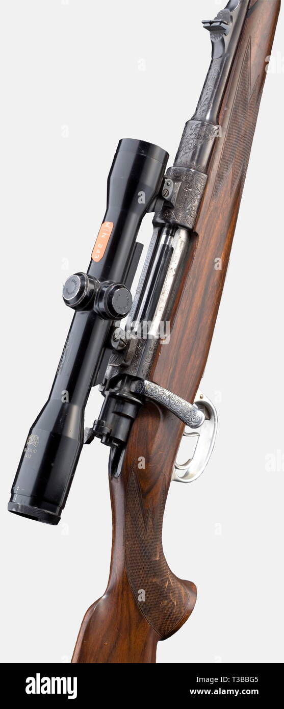 LONG ARMS, MODERN HUNTING WEAPONS, repeating rifle with scope Hensoldt ...