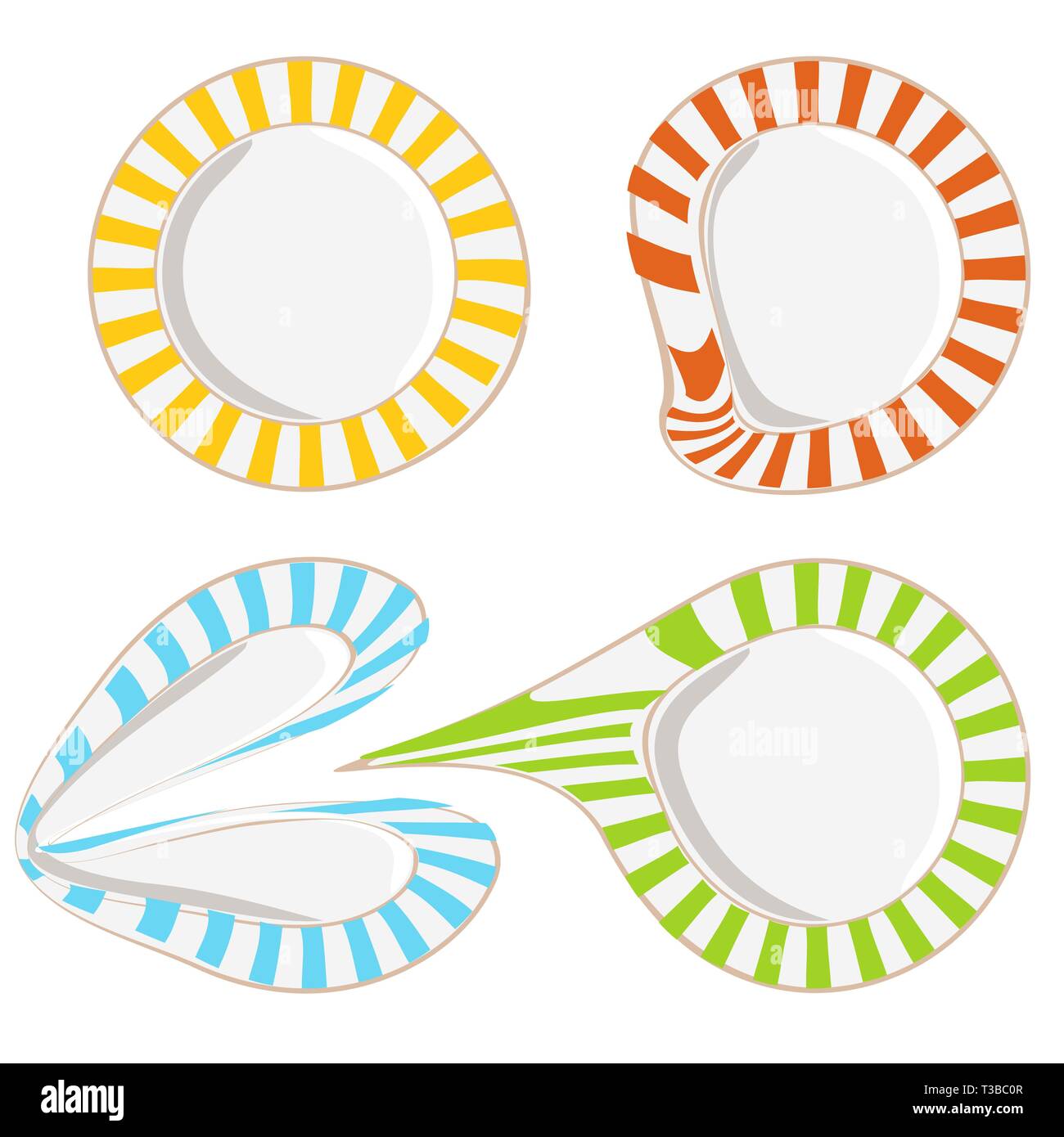 Abstract background pattern with pink and blue plates. Baby motifs ...