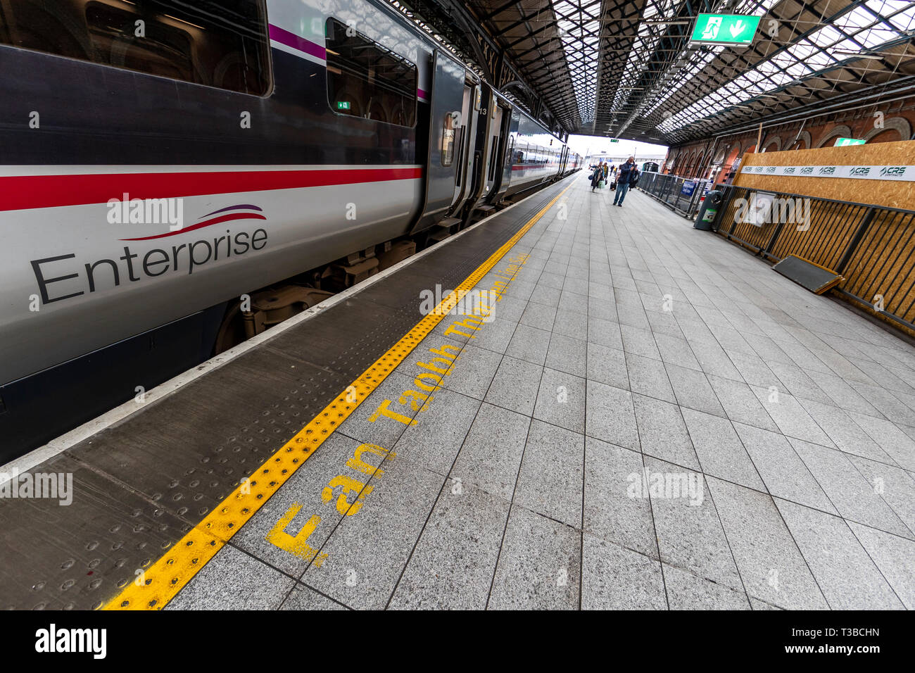 Connolly train station and the Enterprise train Belfast to Dublin ...