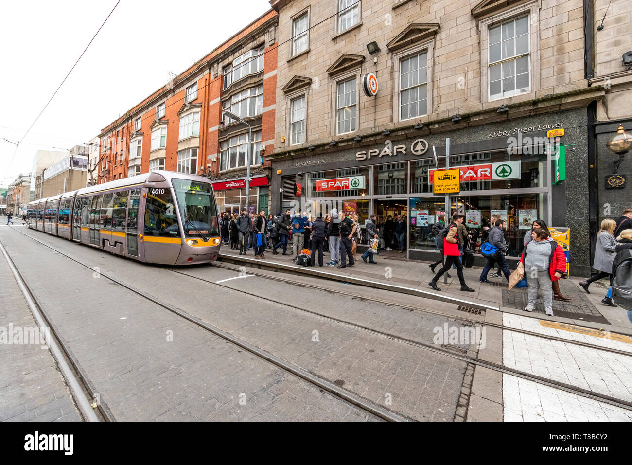Dublin tram, Ireland Stock Photo - Alamy