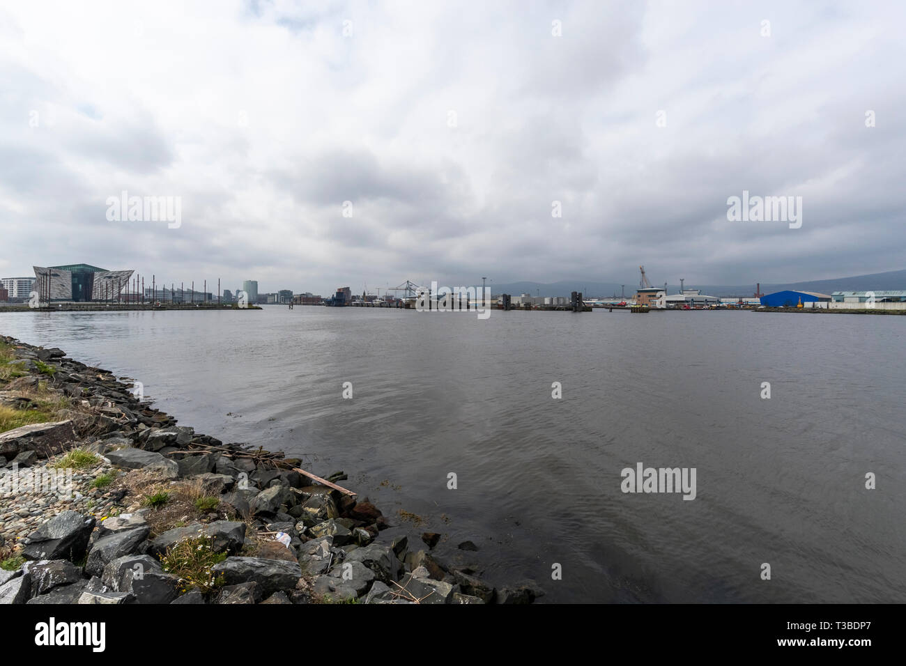 Belfast Harbour, busy working port, home to Harland & Wolff ship ...