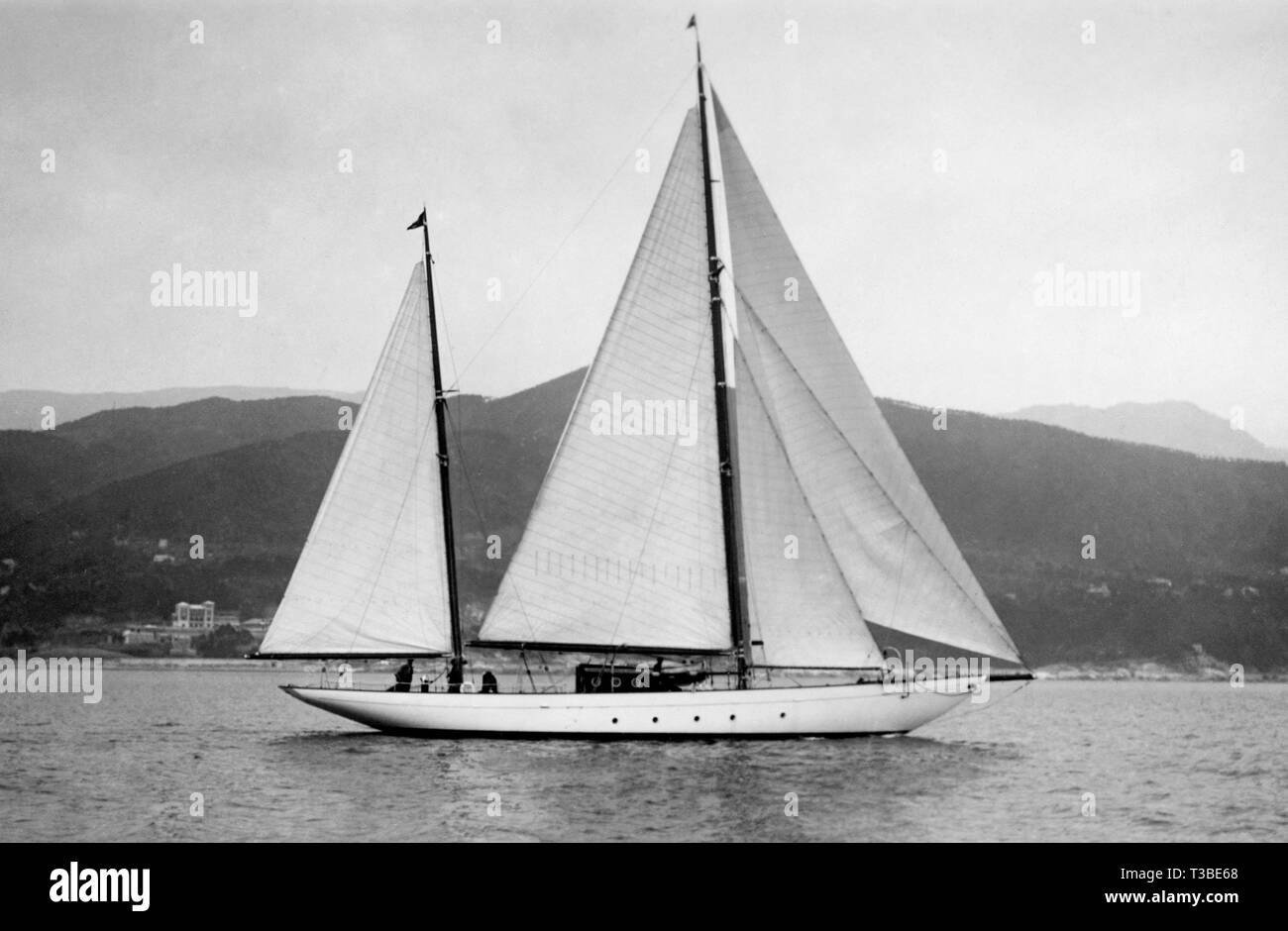 sailing boat, 1920-30 Stock Photo - Alamy