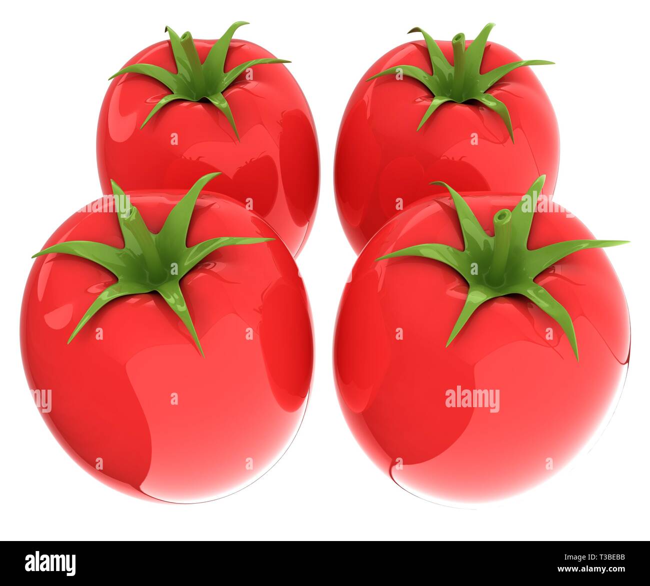tomato. 3d illustration Stock Photo - Alamy