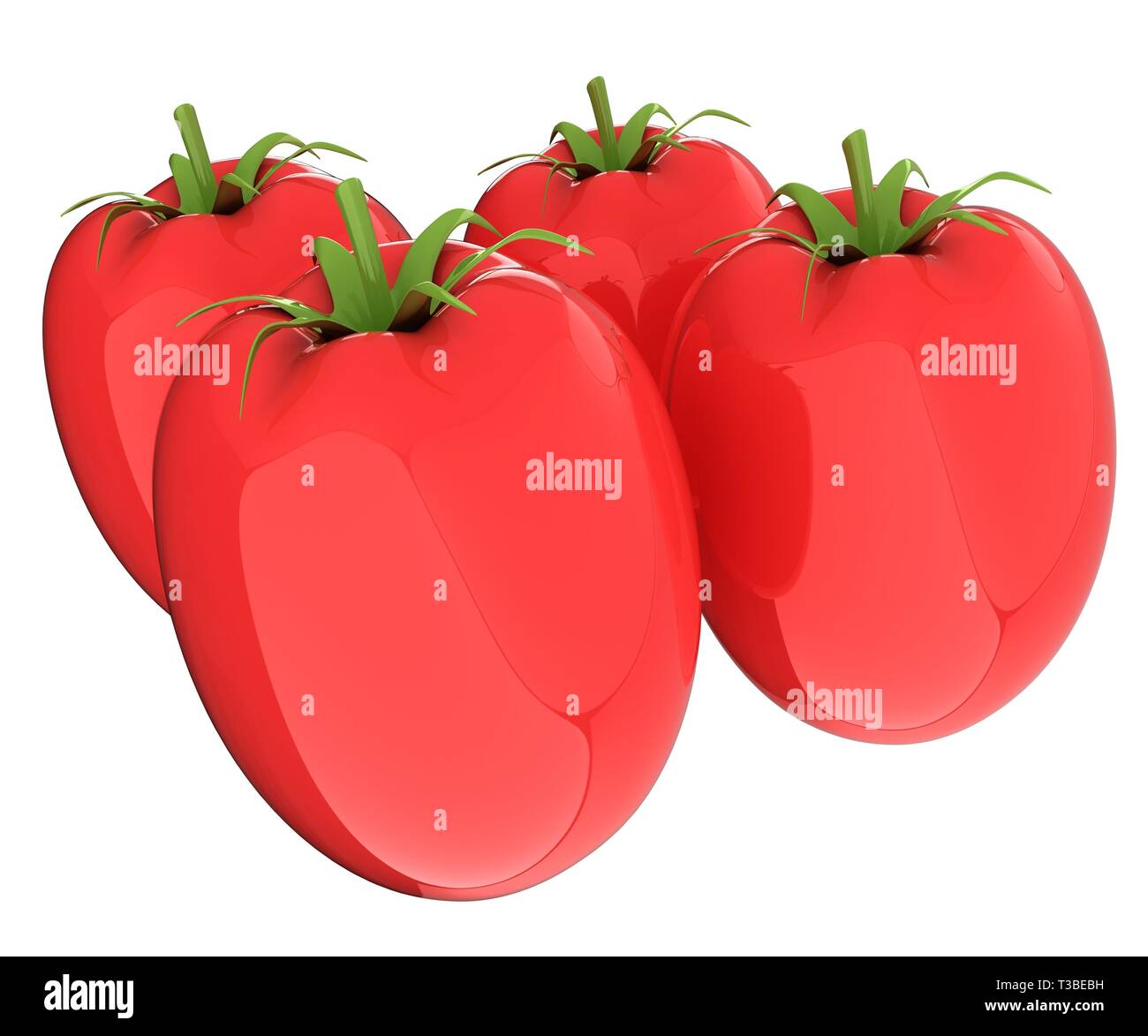 tomato. 3d illustration Stock Photo - Alamy