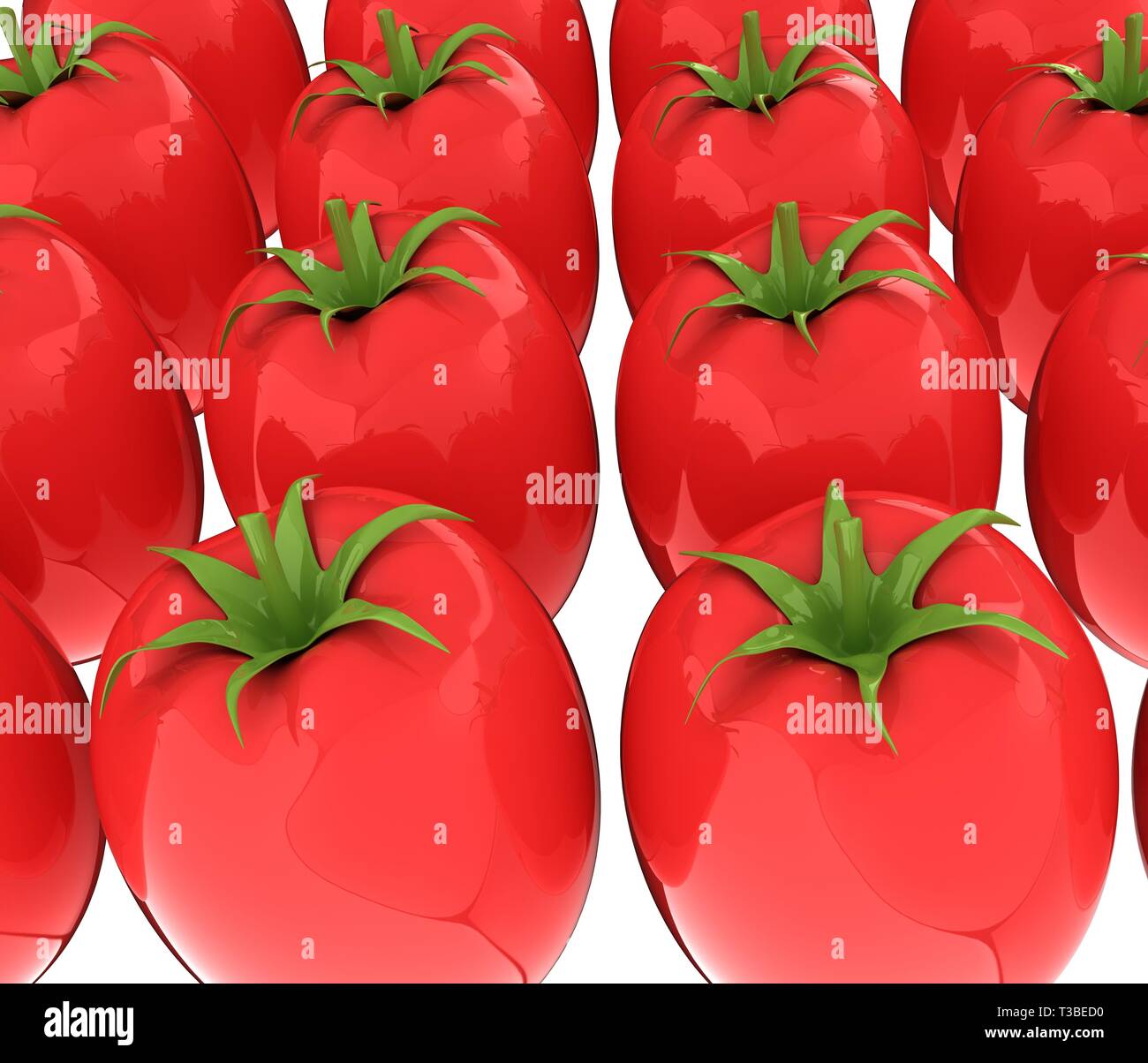 tomato. 3d illustration Stock Photo - Alamy