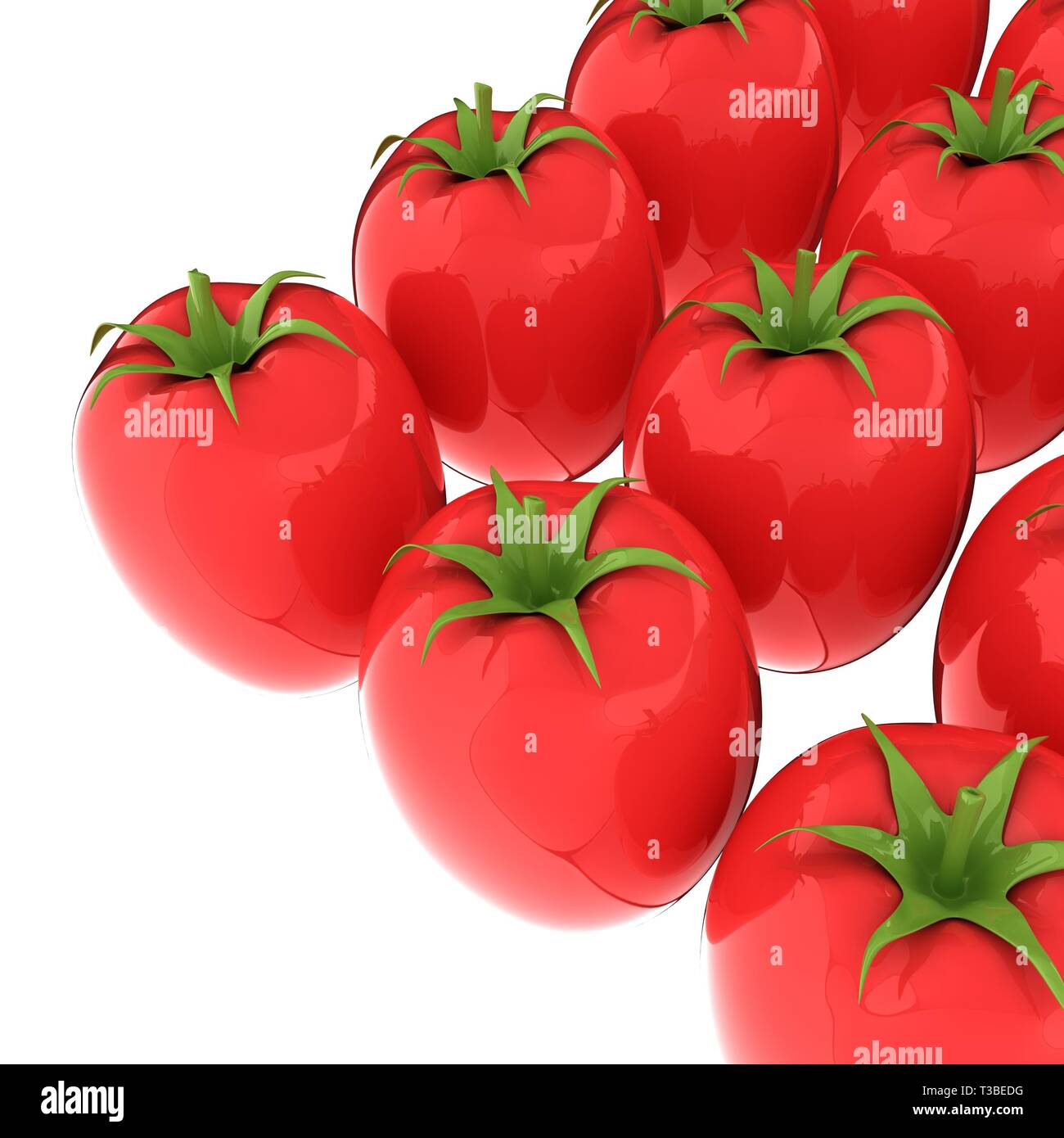 tomato. 3d illustration Stock Photo - Alamy
