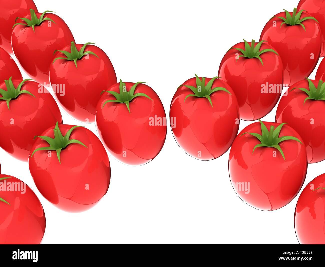 tomato. 3d illustration Stock Photo - Alamy