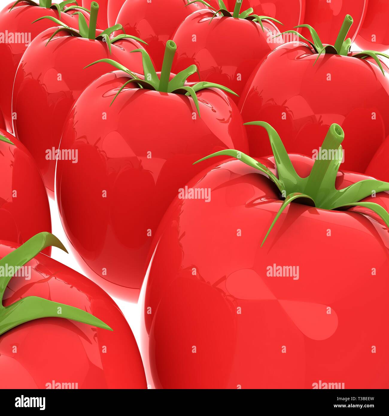 tomato. 3d illustration Stock Photo - Alamy