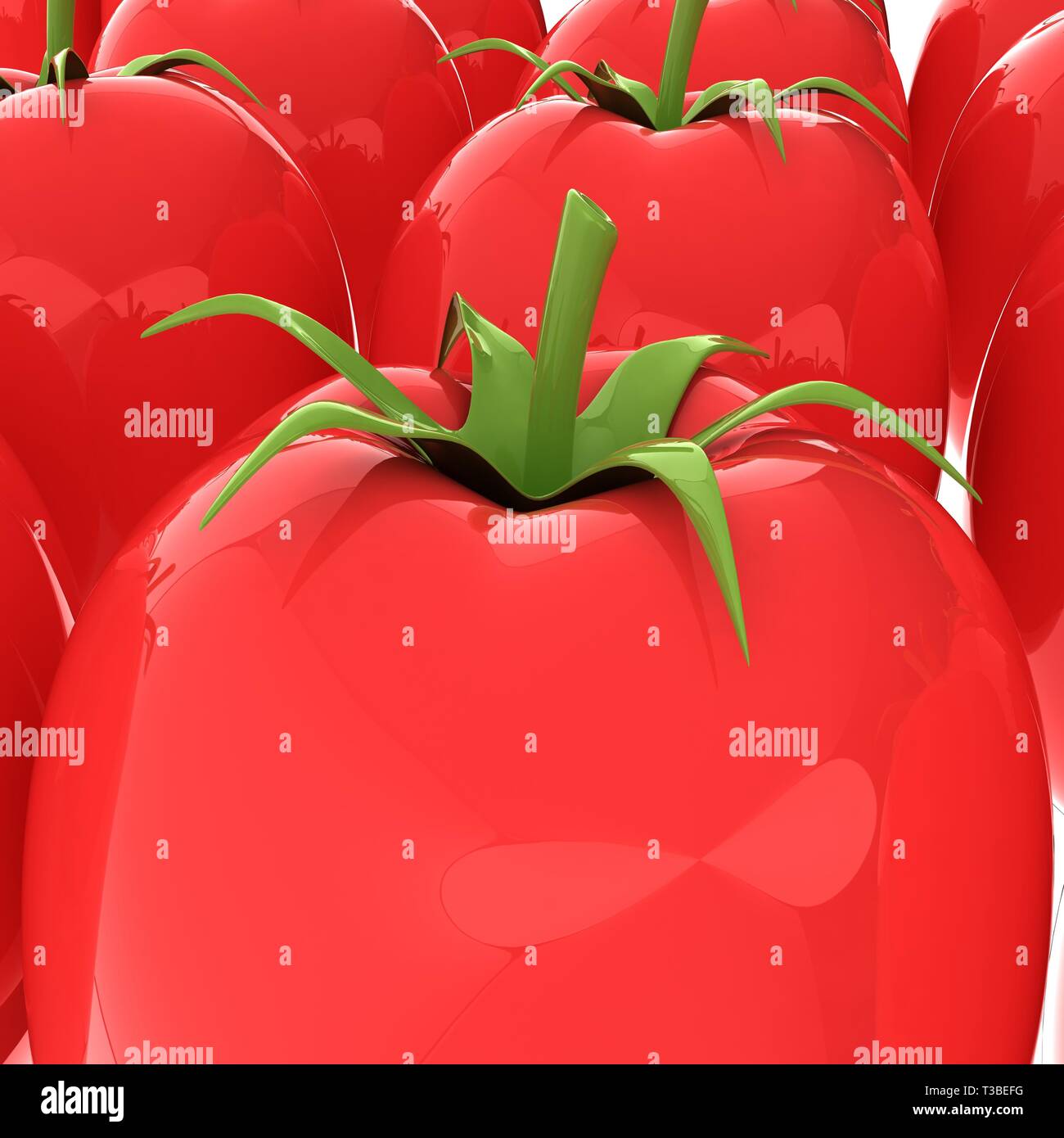 tomato. 3d illustration Stock Photo - Alamy