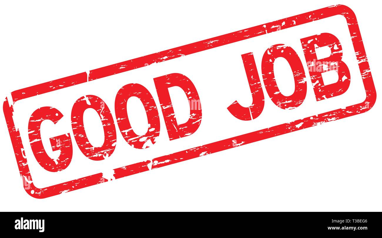 Grunge red good job square rubber seal stamp Stock Vector Image & Art ...