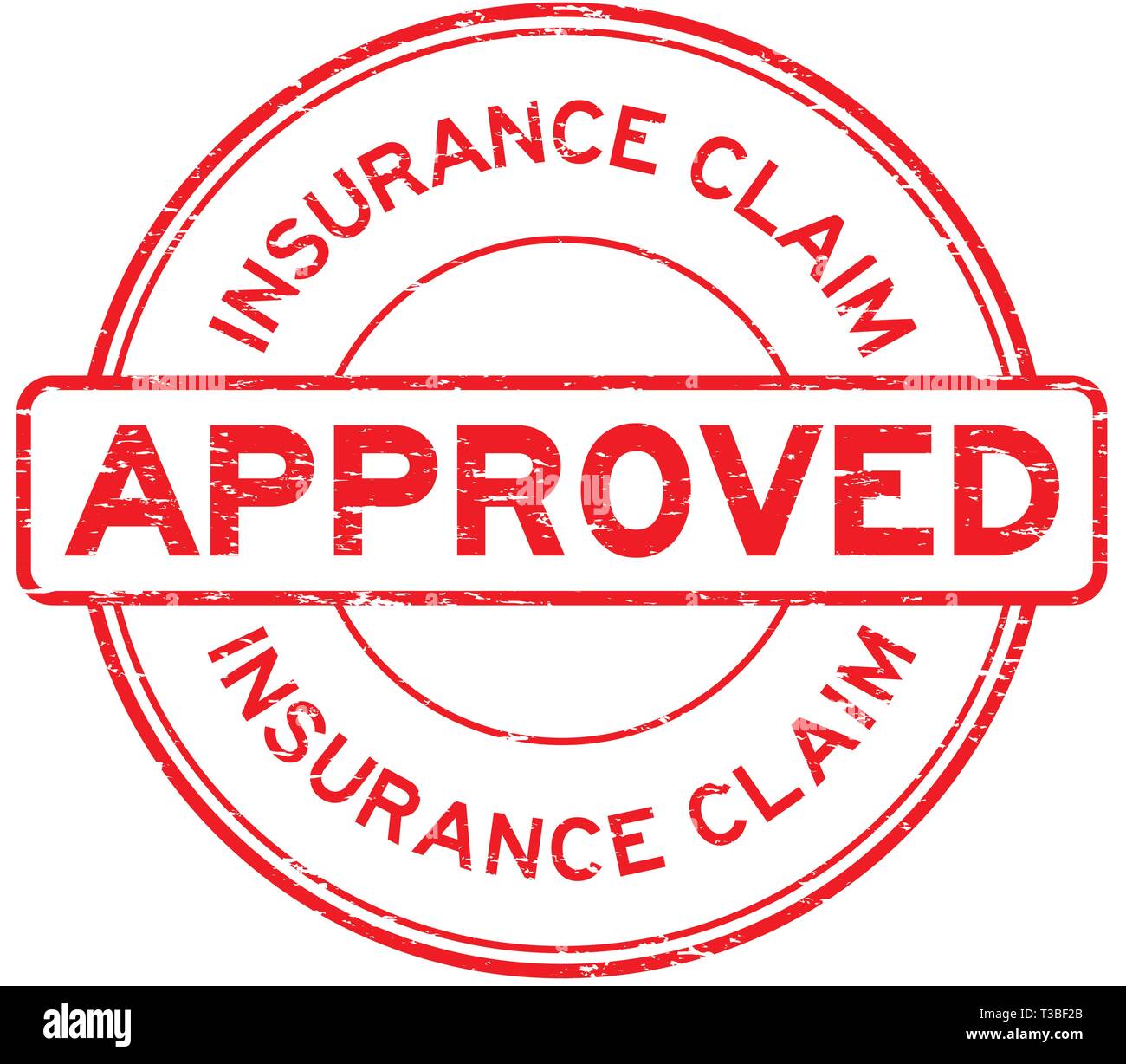 Grunge red insurance claim approved round rubber seal stamp Stock Vector Image & Art - Alamy