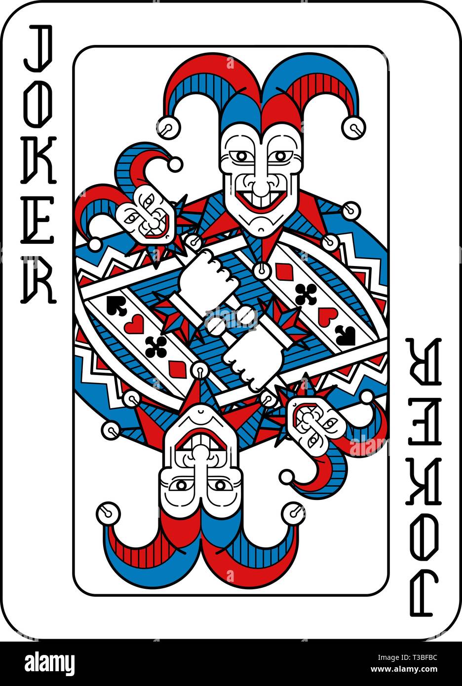 Joker playing card logo hi-res stock photography and images - Alamy