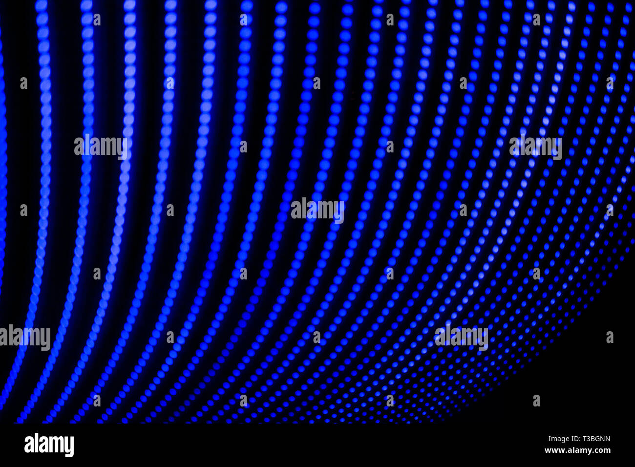 Abstract lines of blue color. Painting made with light. Abstract ...