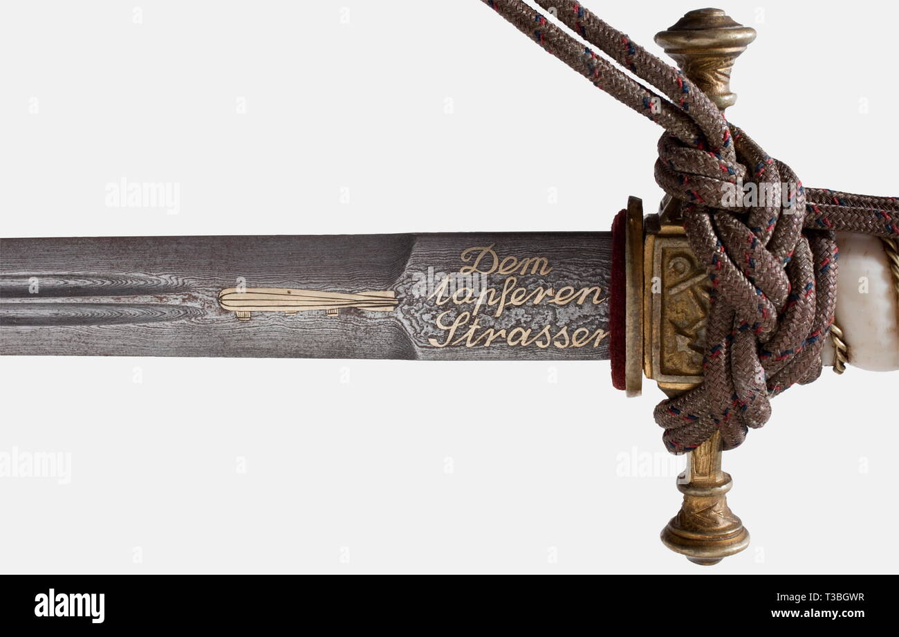 Frigate Captain Peter Strasser, a personal cased naval officer's sabre ...