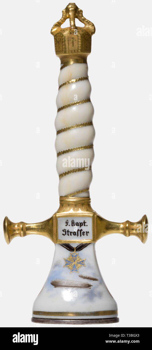 Frigate Captain Peter Strasser, personal porcelain seal, a present from ...