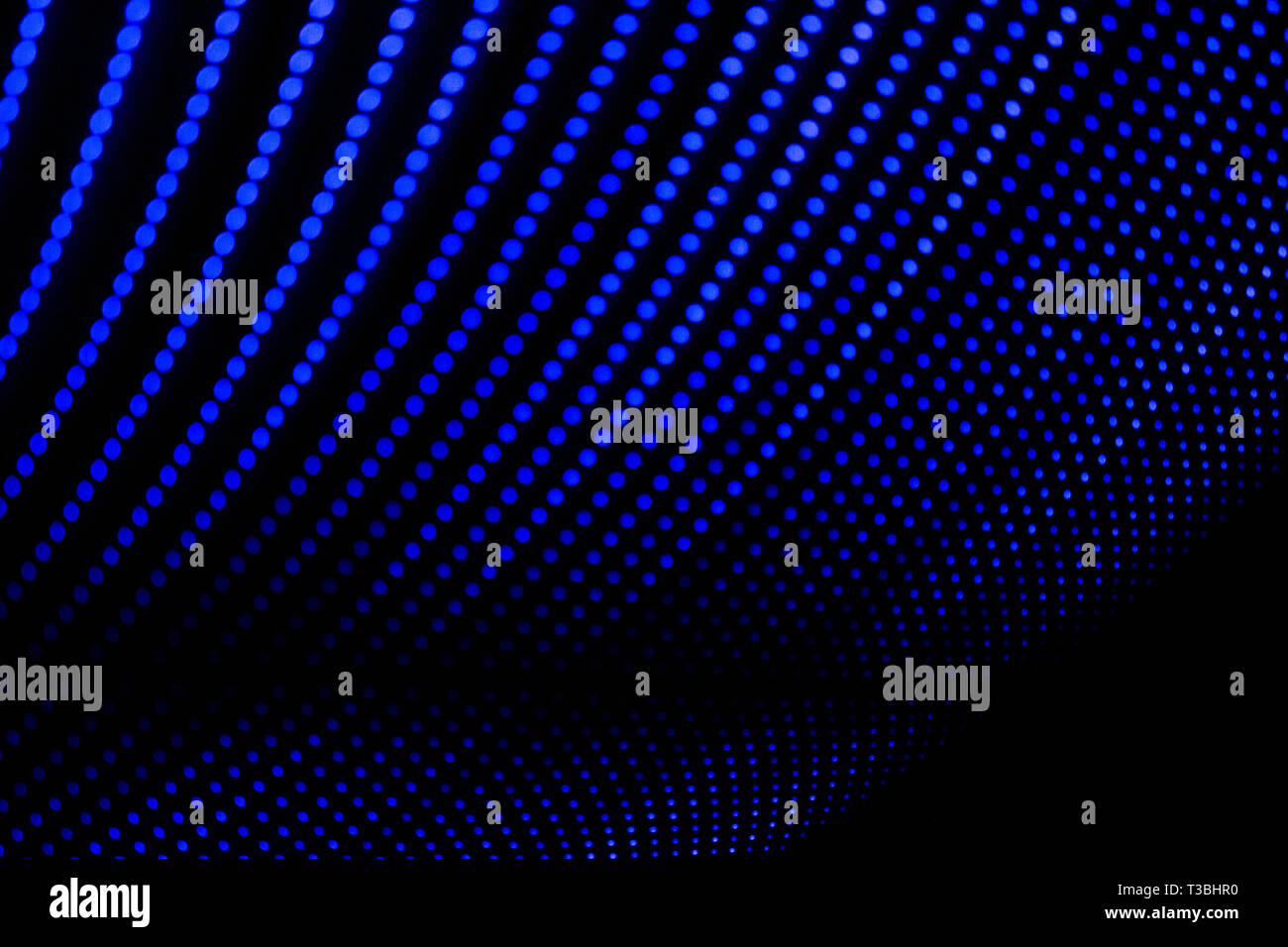 Abstract lines of blue color. Painting made with light. Abstract ...