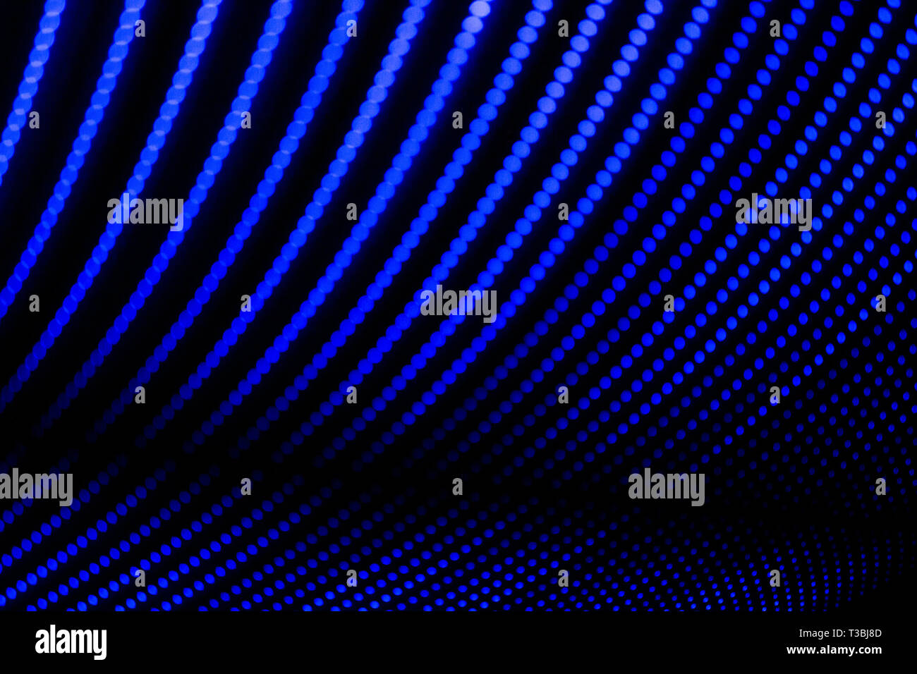 Abstract lines of blue color. Painting made with light. Abstract ...