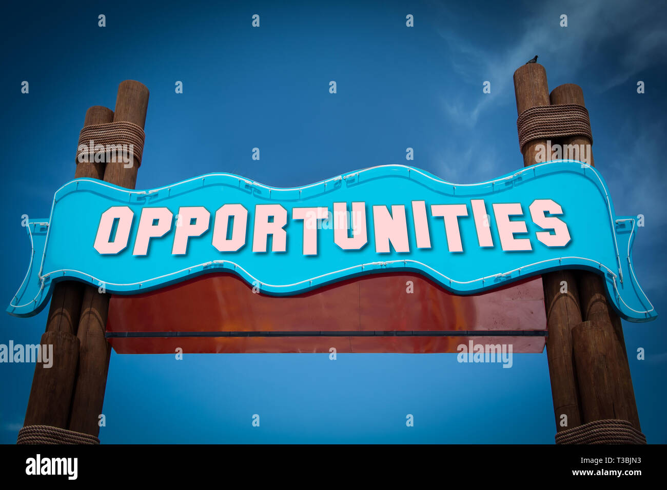 Street Sign to Opportunities Stock Photo - Alamy