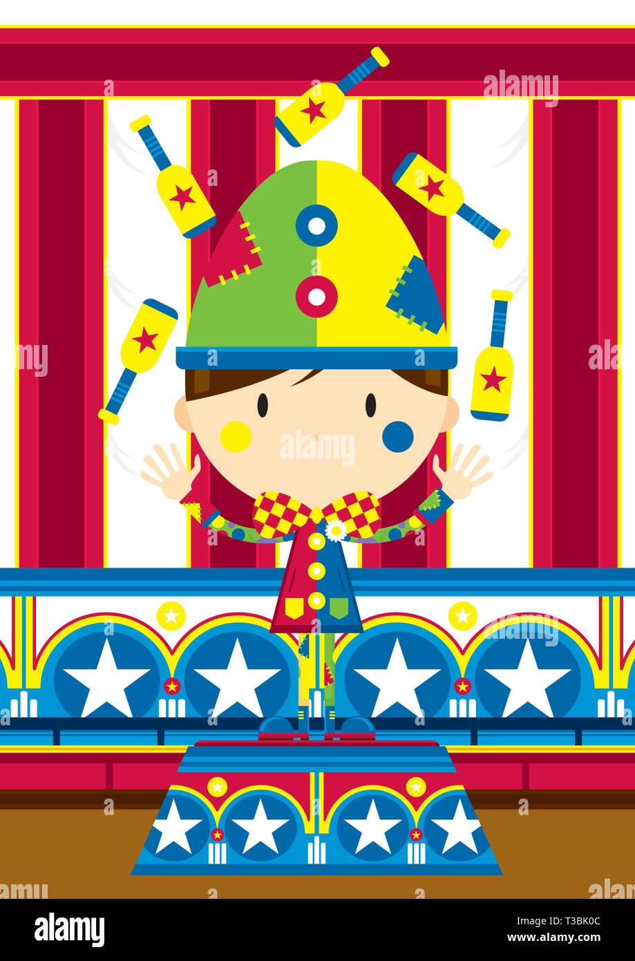 Cartoon Juggling Circus Clown Stock Vector Image & Art - Alamy