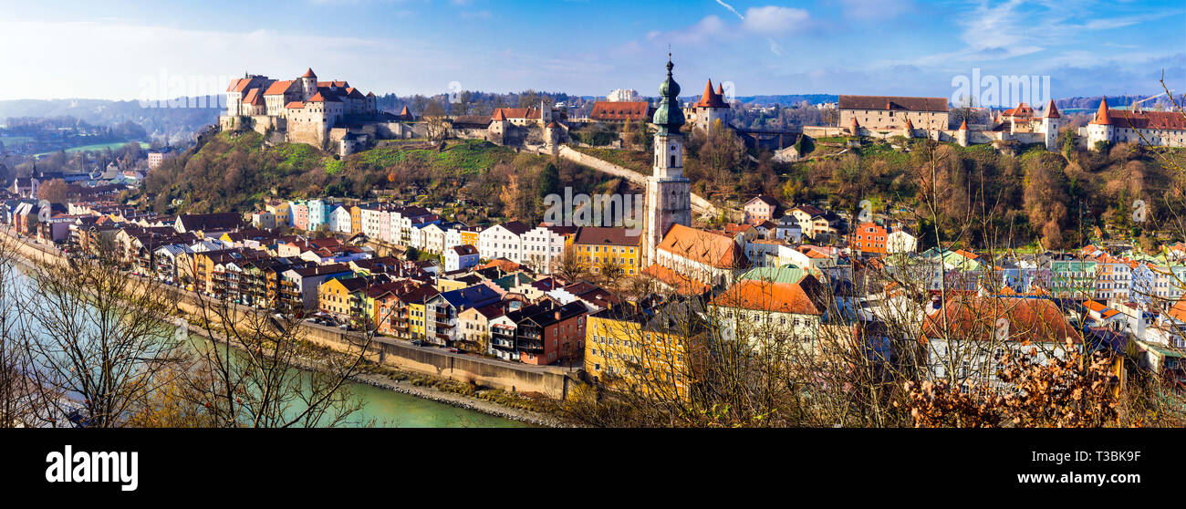 Burghausen Castle Burghausen Bavaria Germany High Resolution Stock ...