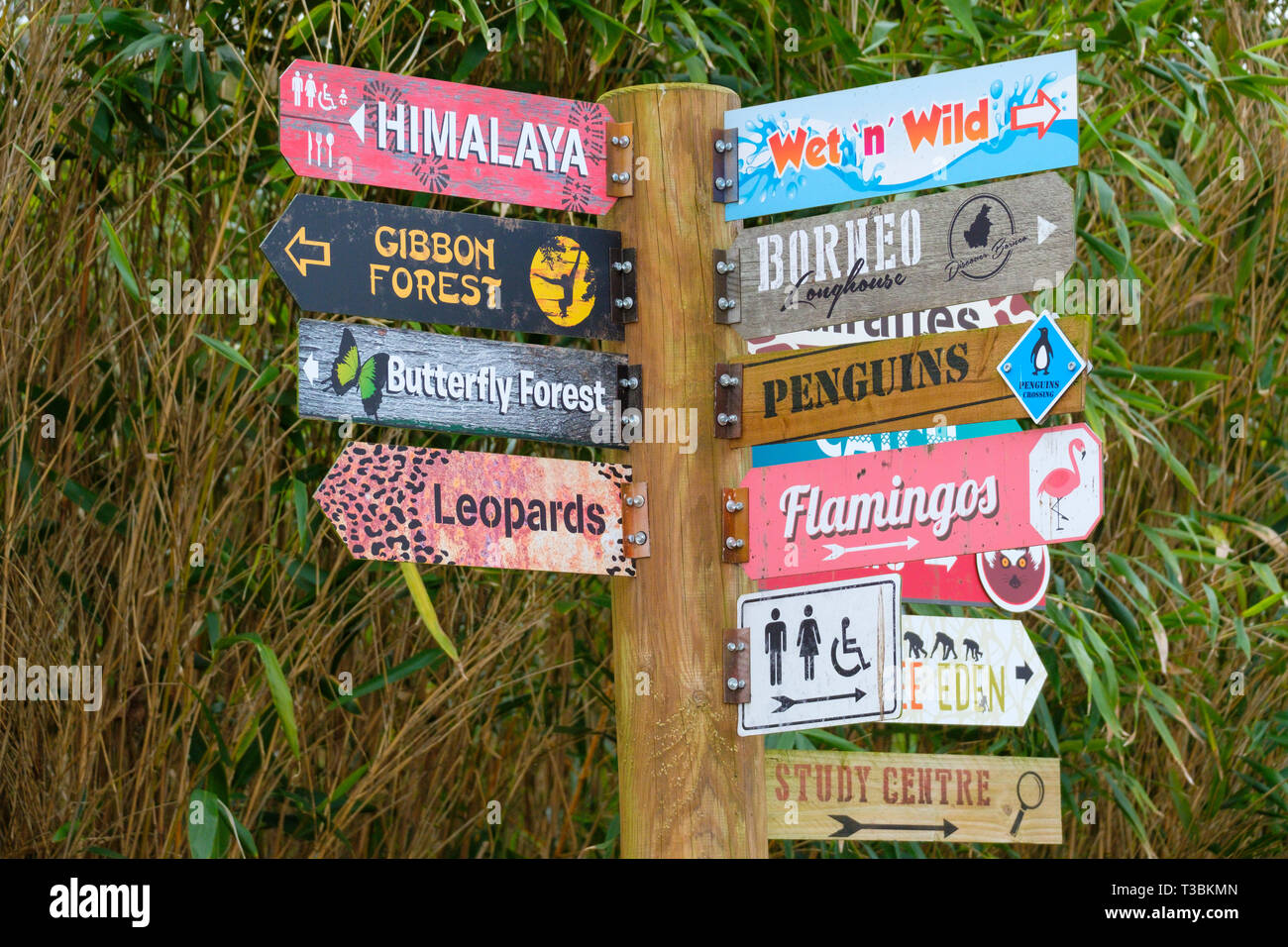 Twycross zoo sign hi-res stock photography and images - Alamy