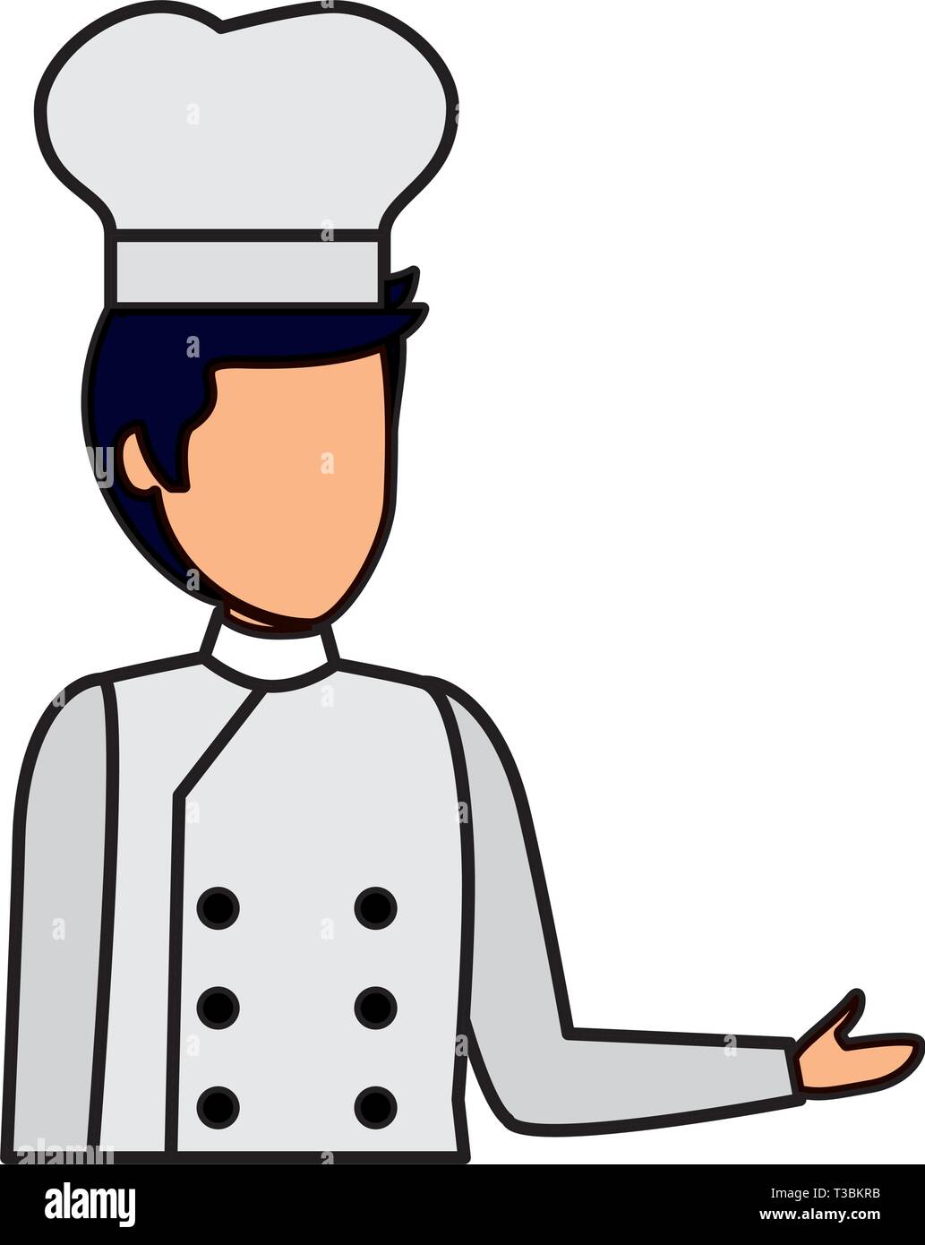 Funny young chef Stock Vector Images - Alamy