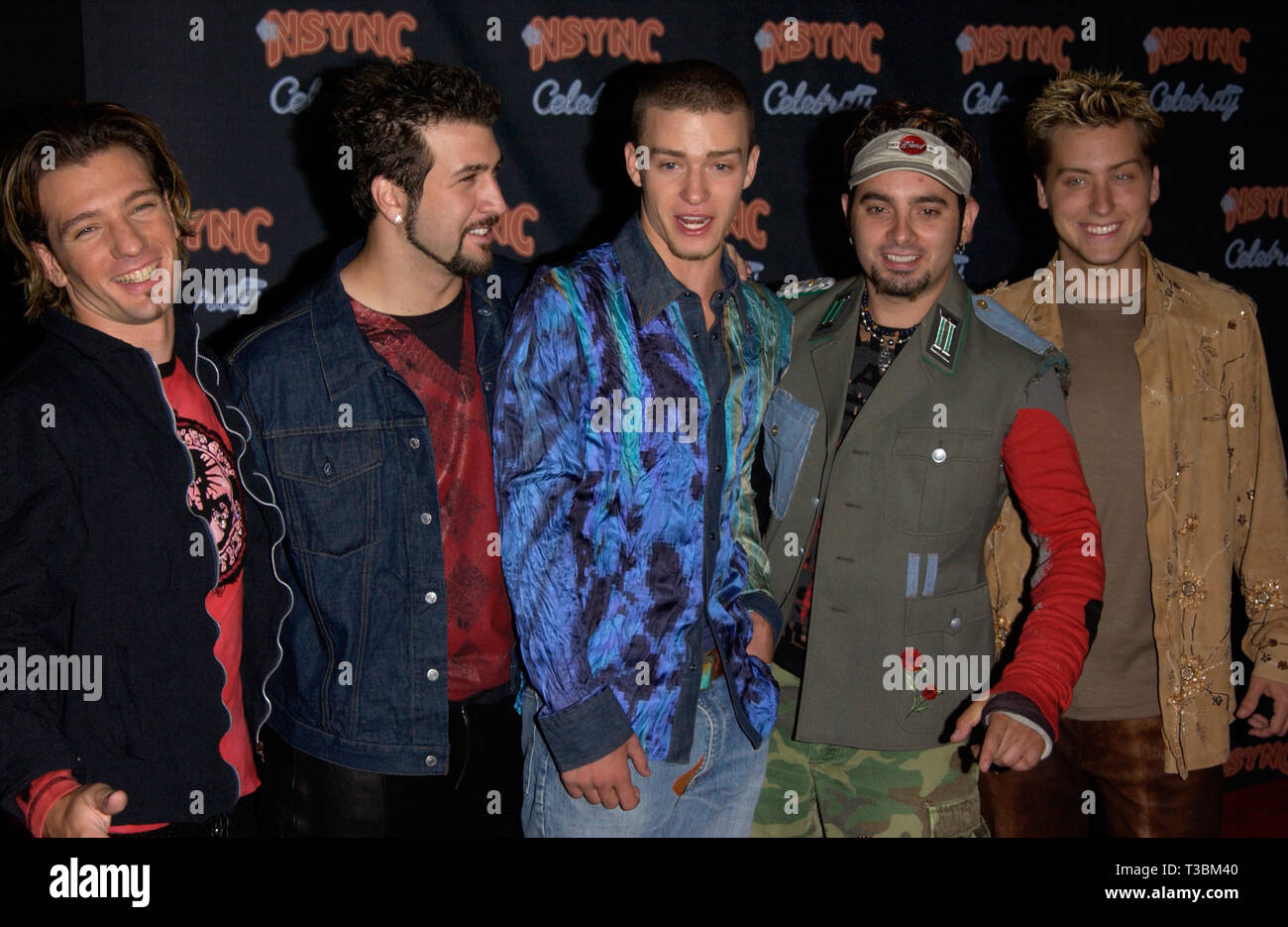 LOS ANGELES, CA. July 23, 2001: Pop group *NSYNC at party in West Hollywood for the launch of ...