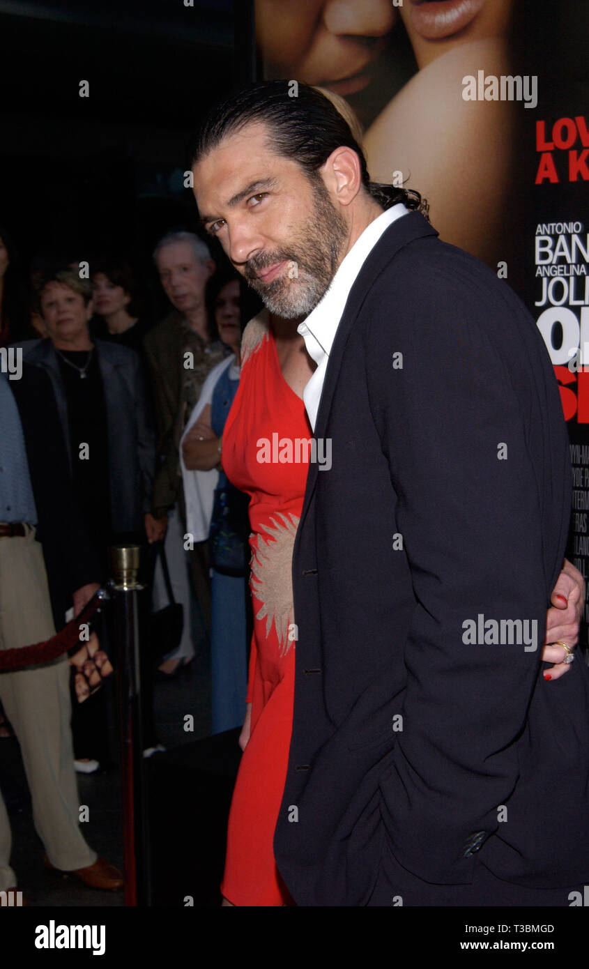 LOS ANGELES, CA. July 31, 2001: Actor ANTONIO BANDERAS at the world ...