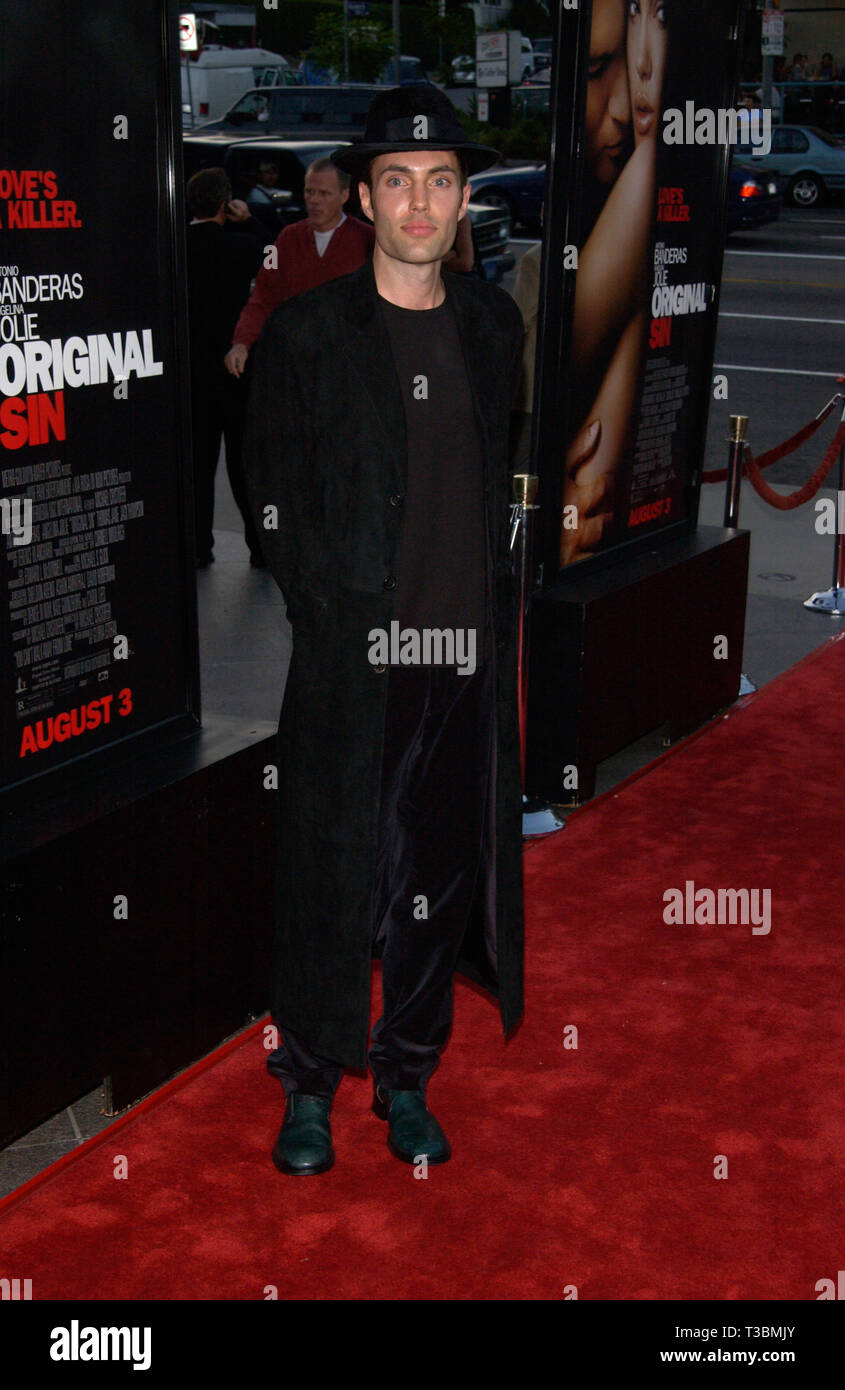 LOS ANGELES, CA. July 31, 2001: Actor JAMES HAVEN, brother of Angelina ...
