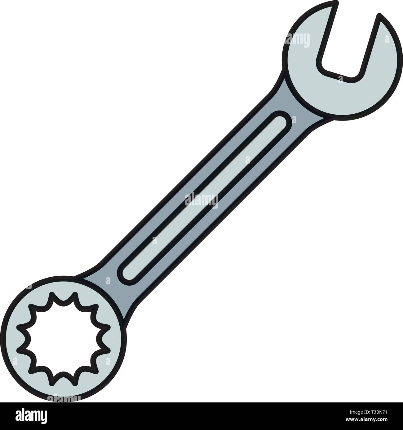 wrench key tool icon Stock Vector Image & Art - Alamy