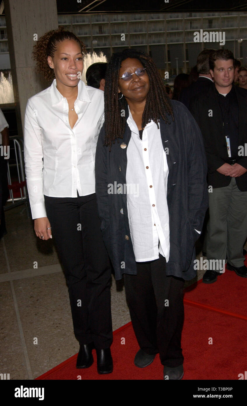 LOS ANGELES, CA. July 30, 2001: Actress WHOOPI GOLDBERG & daughter Alex ...